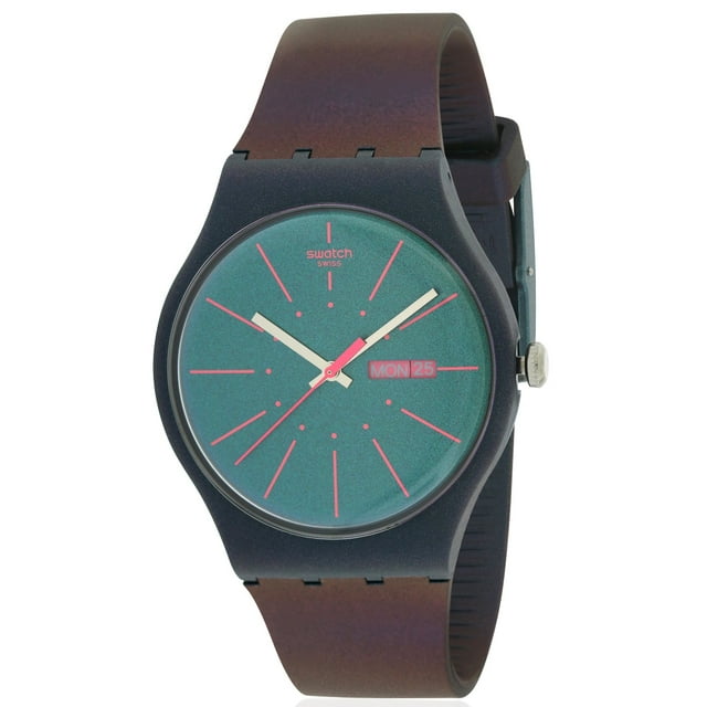 Swatch SUON708 Men's Archi-Mix New Gentleman Blue Dial Blue Silicone ...
