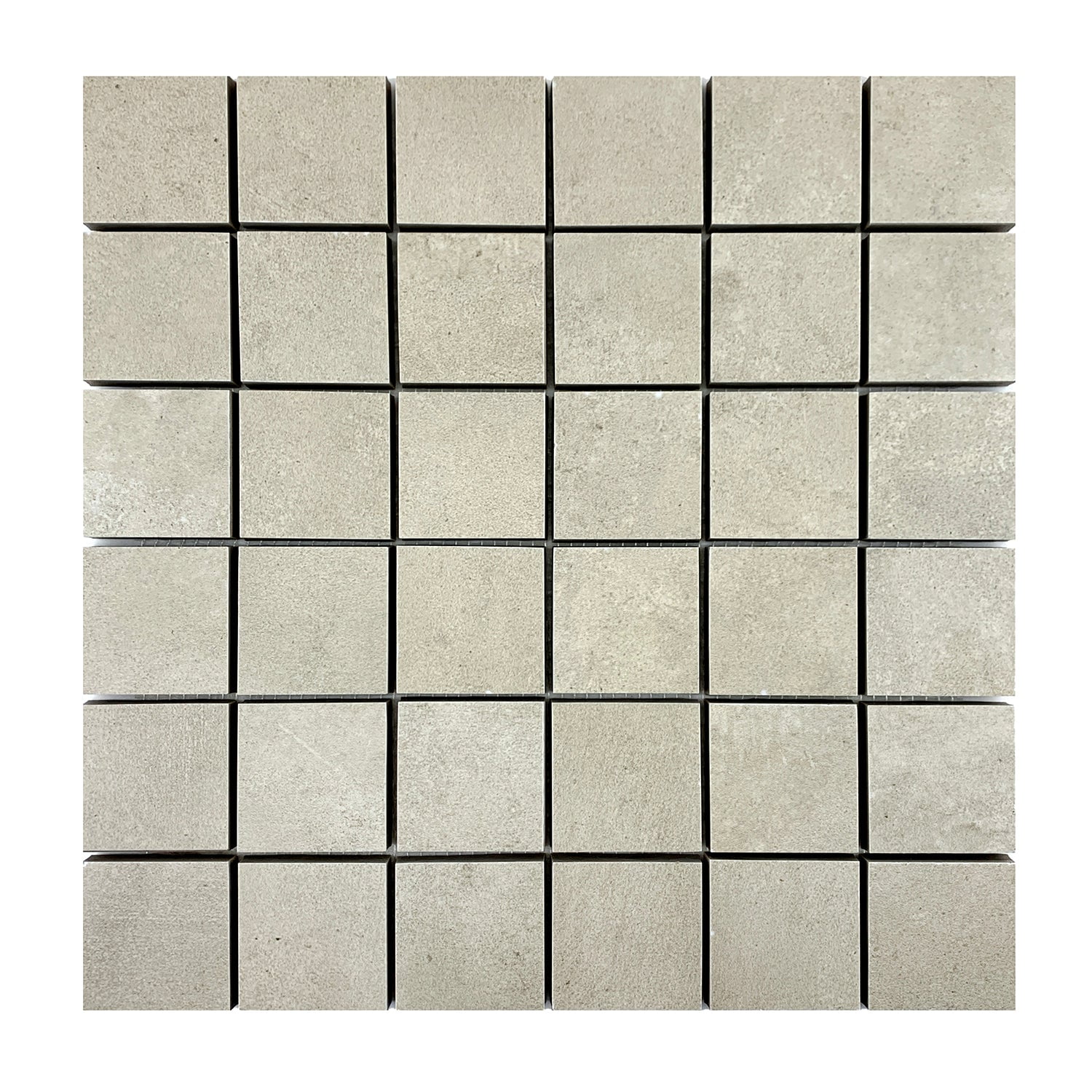 2 X 2 Clay Ivory Square Matte Porcelain Mosaic Tile Sample - Walmart.com
