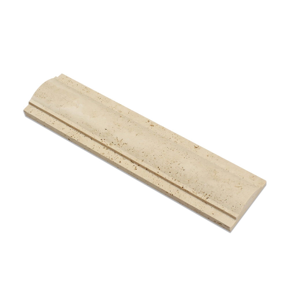 Ivory Travertine Honed Arch / Baldwin Trim Molding Sample - Walmart.com