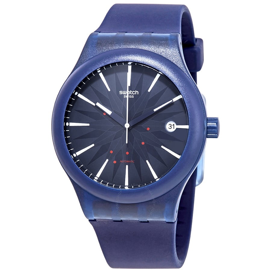 Swatch Sistem Ink Automatic Silicone Mens Watch - Walmart.com