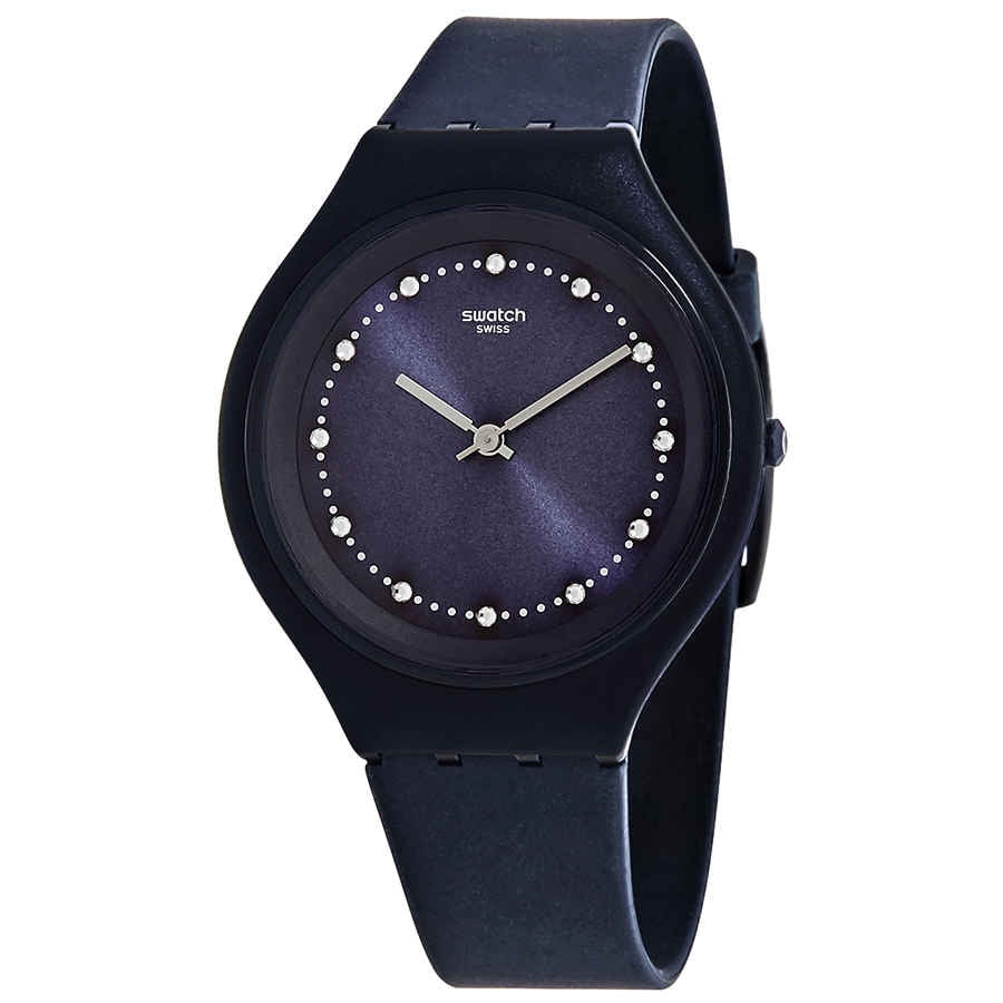 Swatch Skinsparks Dark Blue Sun-brushed Dial Unisex Watch SVUN100 ...