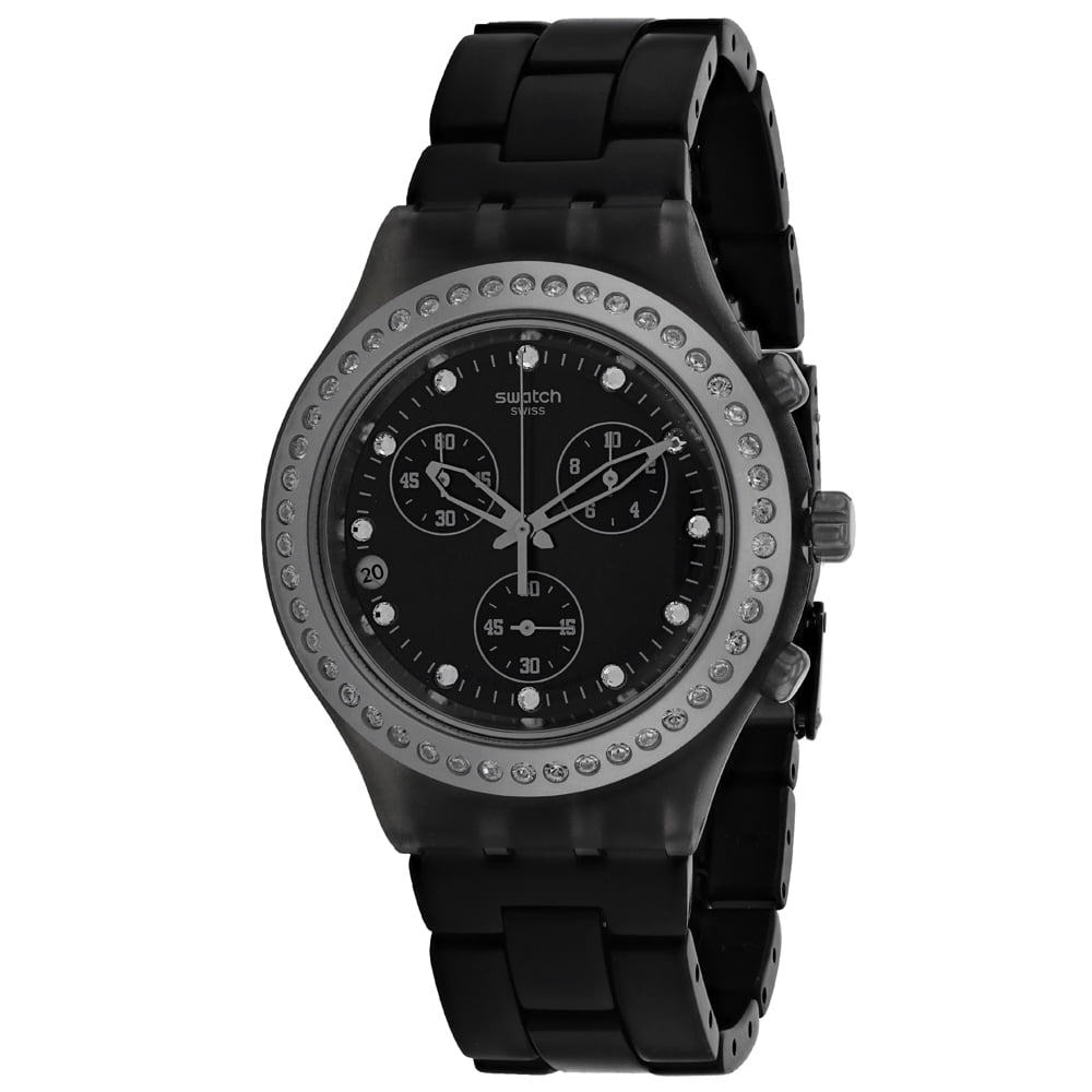 Swatch Women's Full Blooded Stoneheart Black Dial Watch - SVCM4009AG ...