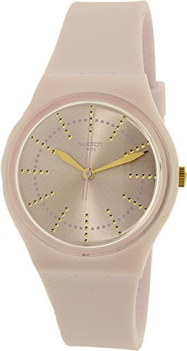 Swatch Women's Guimauve GP148 Pink Rubber Swiss Quartz Watch - Walmart.com