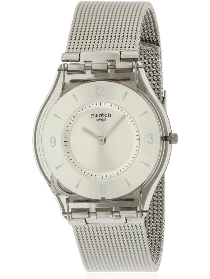Swatch Women's Silver Metal Knit Watch SFM118M - Walmart.com