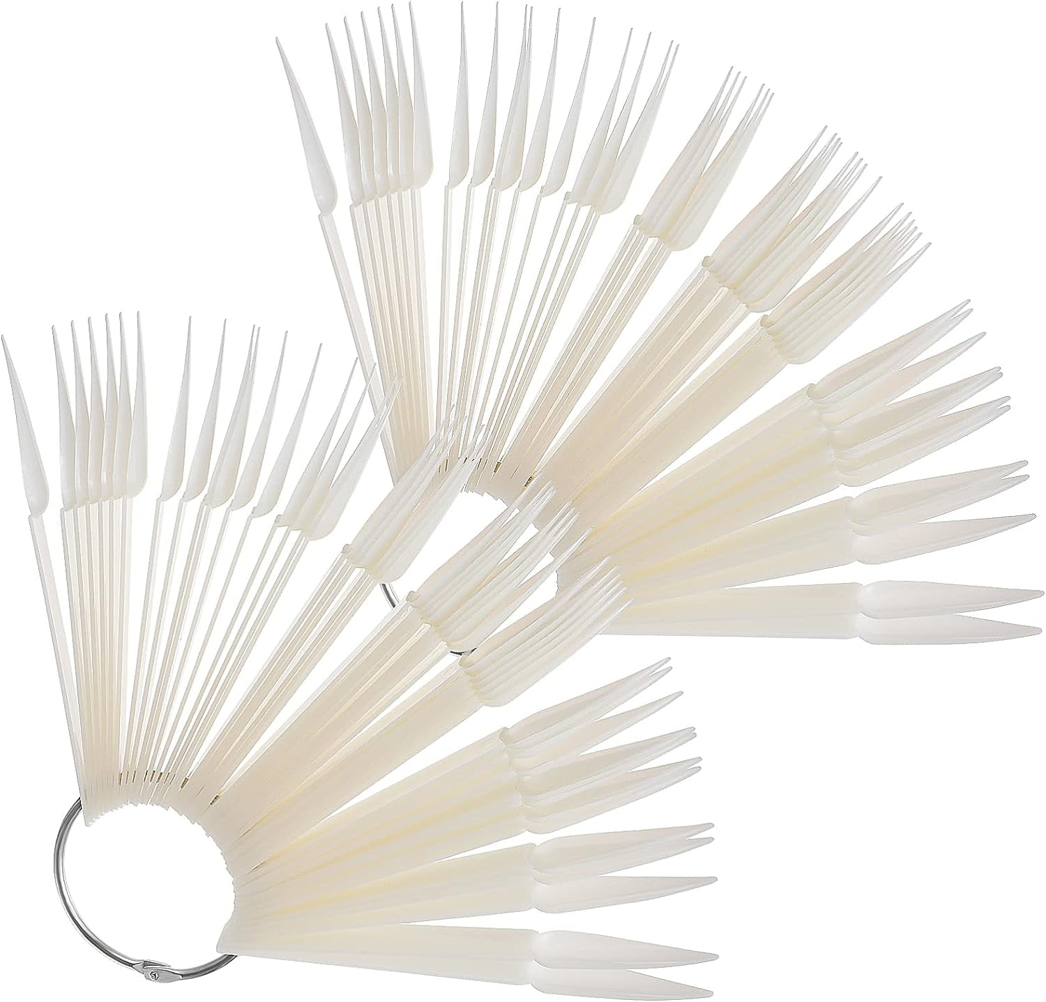 Swatches Pcs Clear Nail Sticks with Ring Fan Shape Nail Art Polish ...