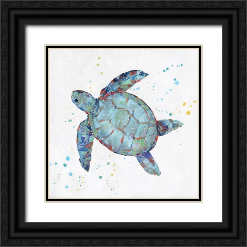 Swatland, Sally 12x12 Black Ornate Wood Framed with Double Matting ...