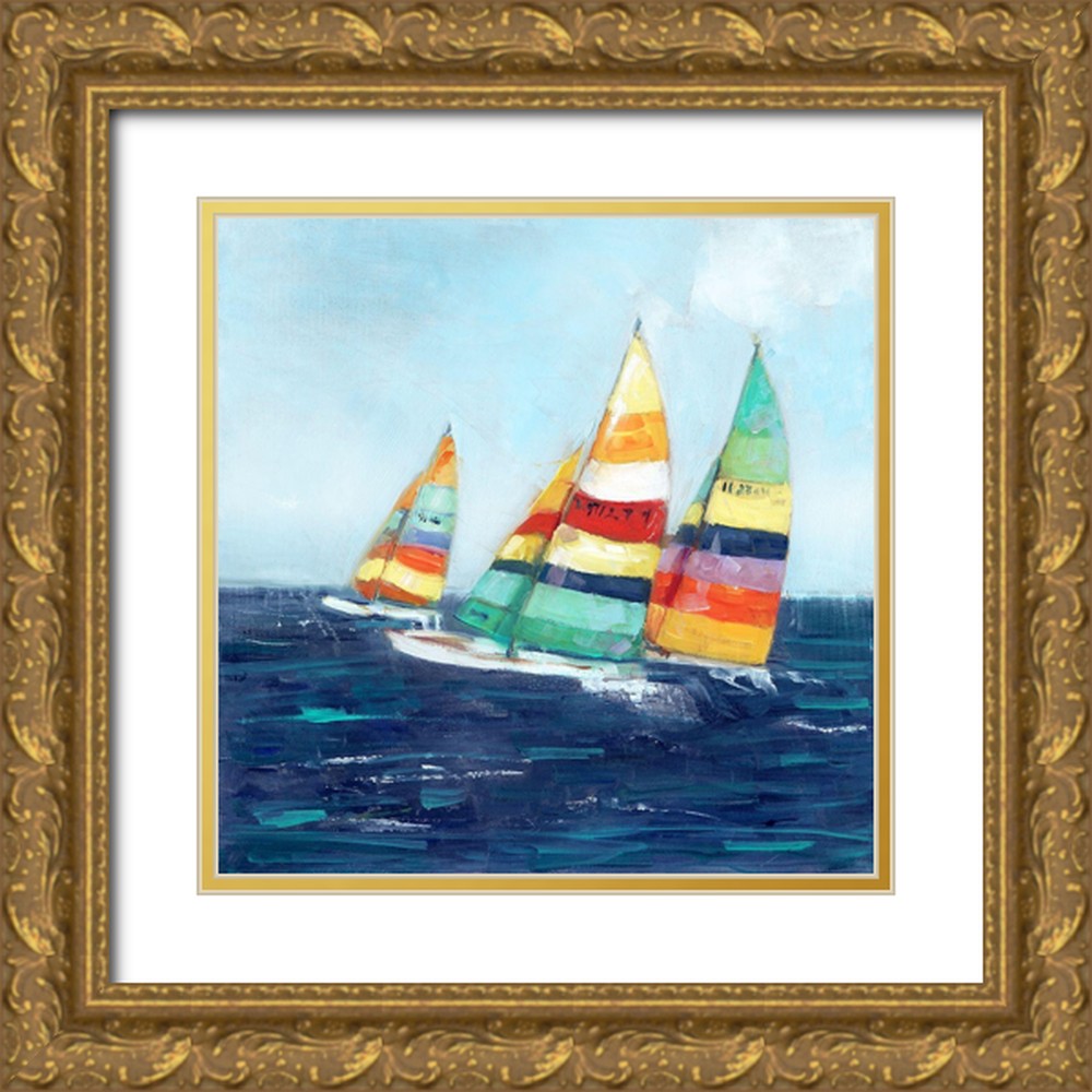 Swatland, Sally 20x20 Gold Ornate Wood Framed with Double Matting ...