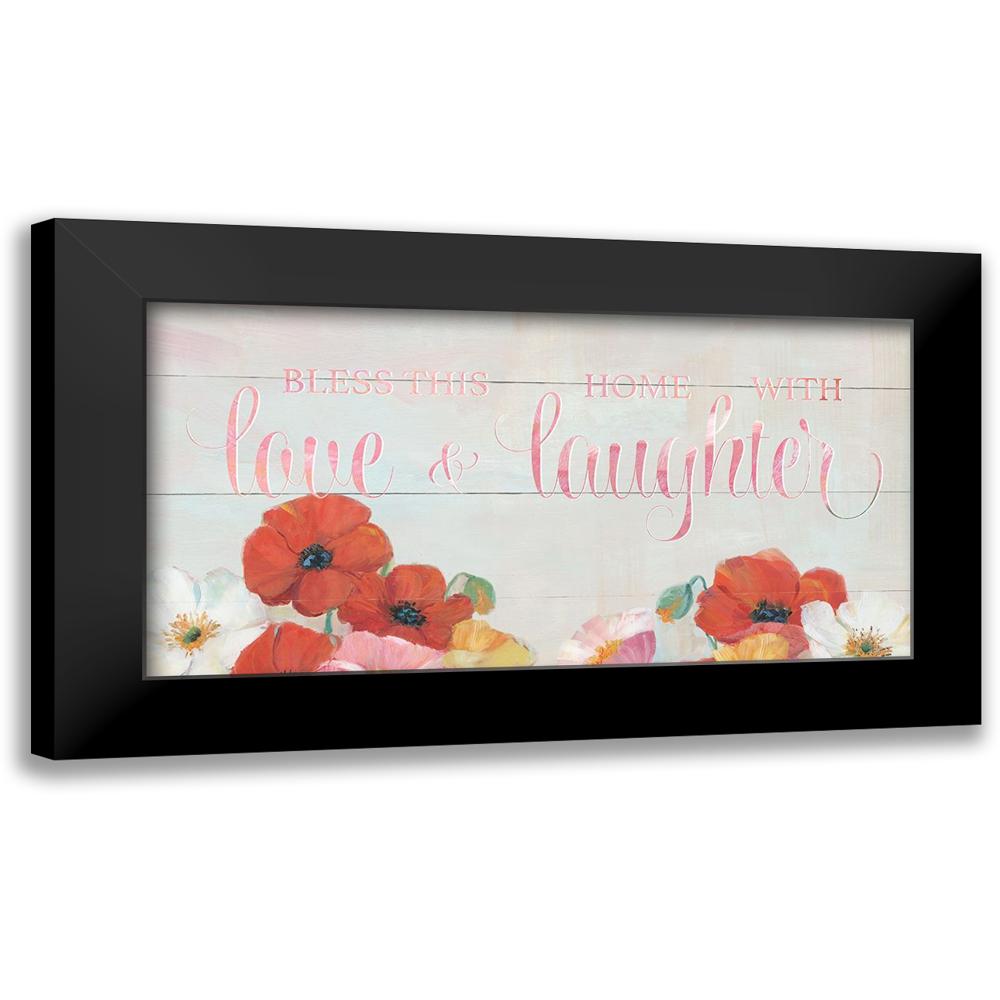 Swatland, Sally 24x14 Black Modern Framed Museum Art Print Titled - Bless this Home - Walmart.com