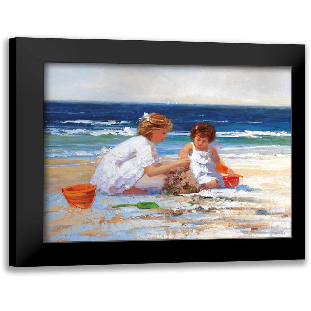 Swatland, Sally 24x20 Black Modern Framed Museum Art Print Titled - On the Shore - Walmart.com