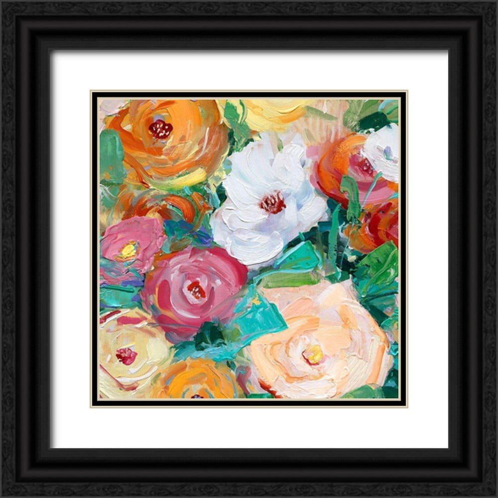 Swatland, Sally 26x26 Black Ornate Wood Framed with Double Matting ...