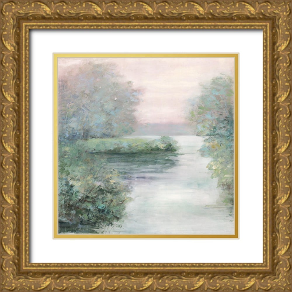 Swatland, Sally 26x26 Gold Ornate Wood Framed with Double Matting Museum Art Print Titled ...