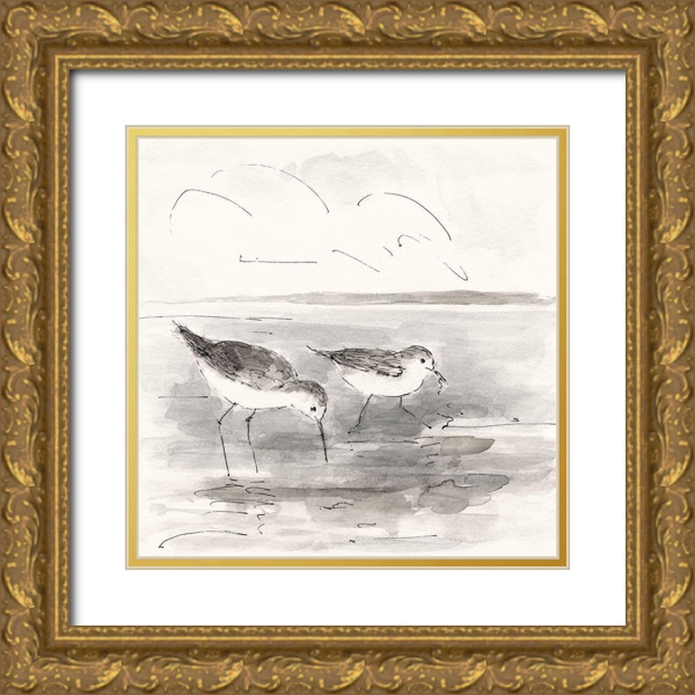 Swatland, Sally 26x26 Gold Ornate Wood Framed with Double Matting ...