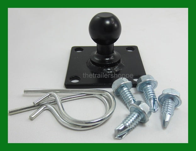 Sway Control Bar Hitch Trailer Tongue Mounted Plate attachment Ball 1. ...