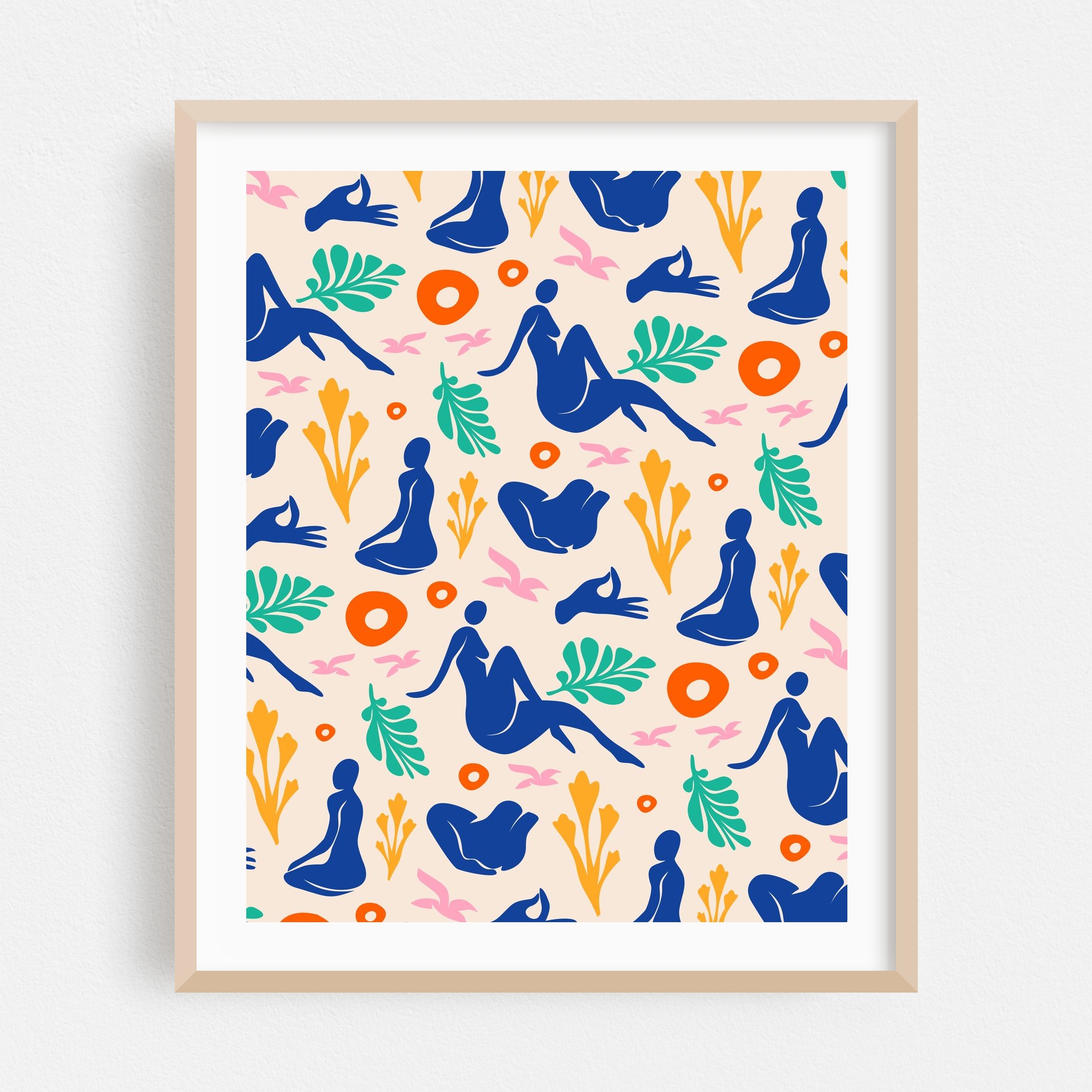 Sway with Nature - India Illustration Modern Art Pattern Abstract ...