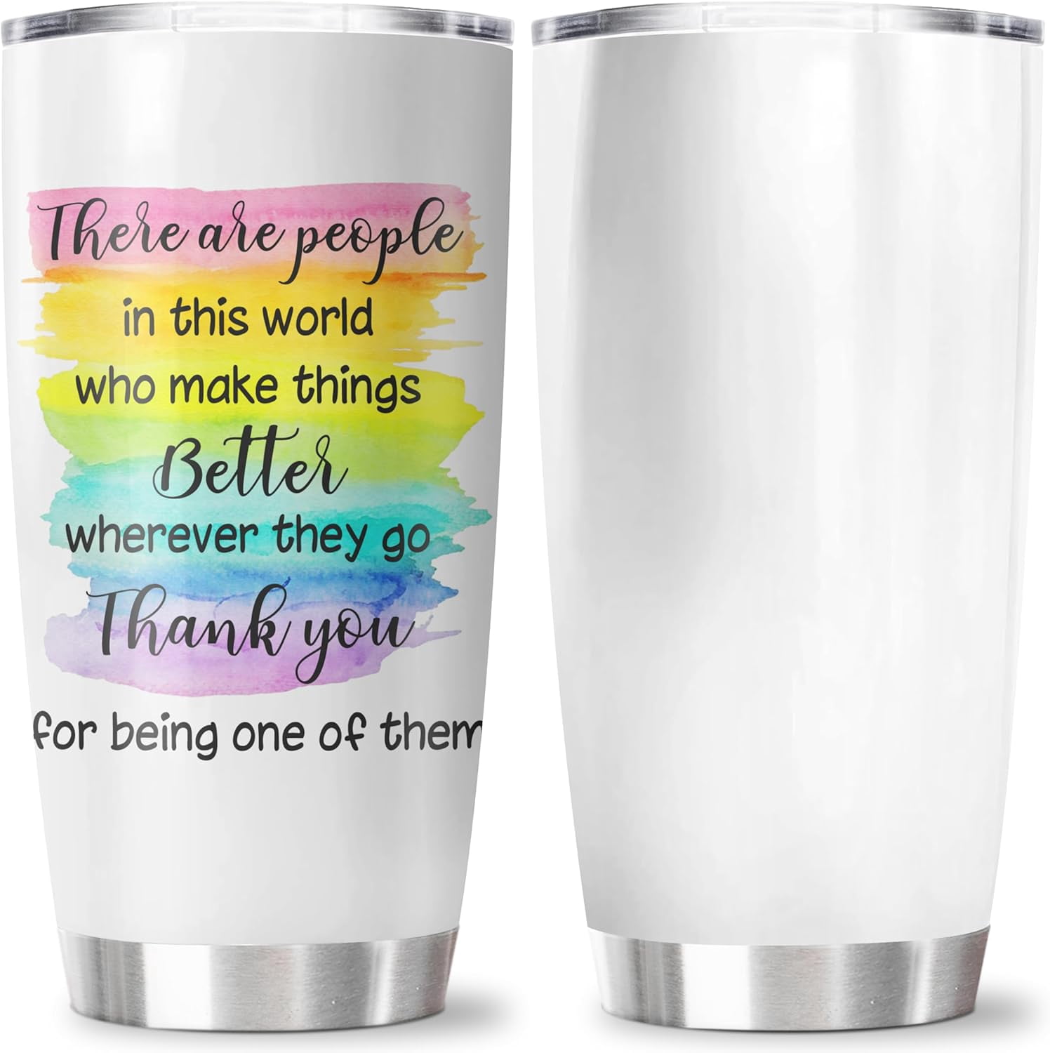 Swaybox Thank You Gifts Tumbler 20OZ 1PC, Retirement, Teacher, Employee ...