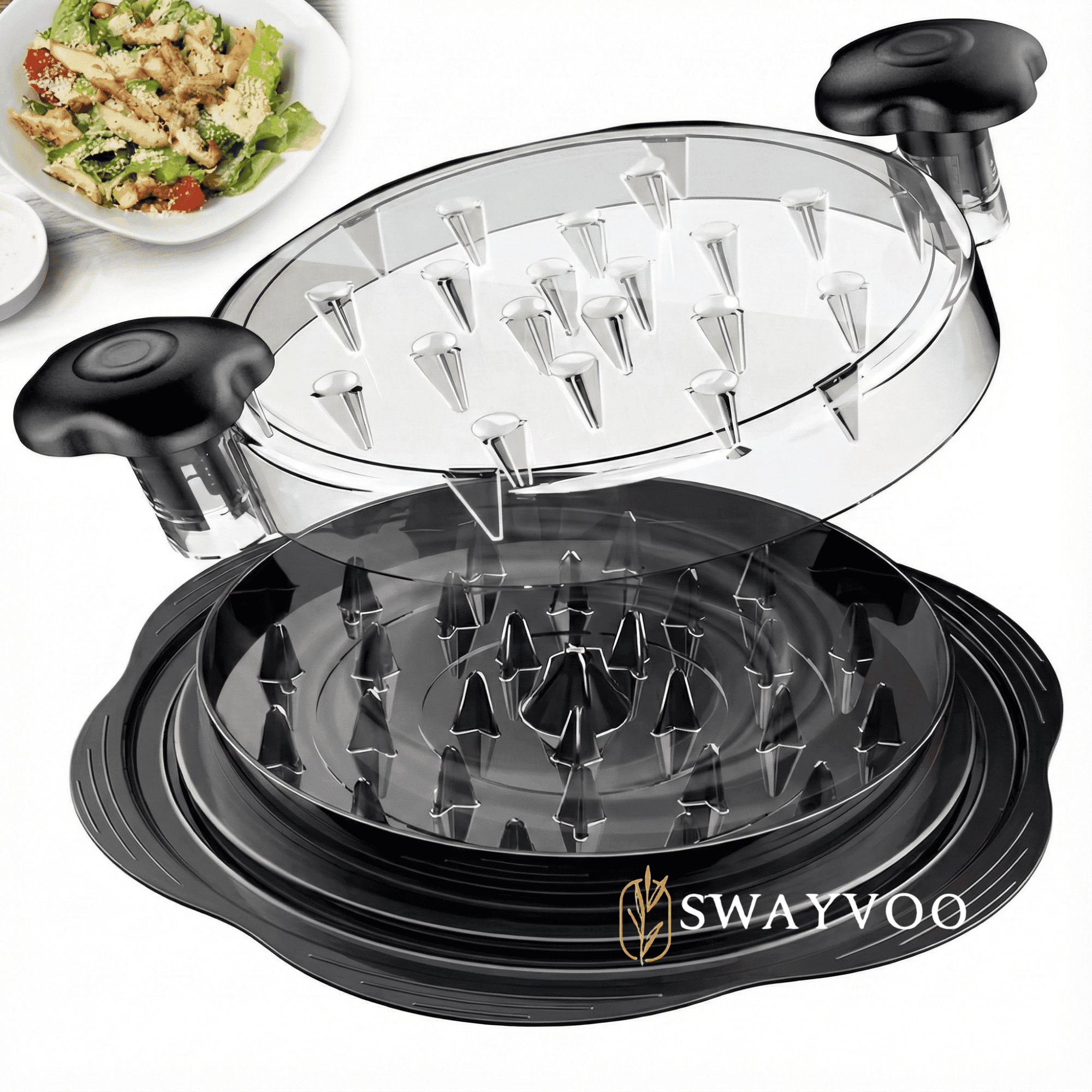 Swayvoo Chicken Shredder Tool Meat Shredder Machine BPA Free Ergonomic ...
