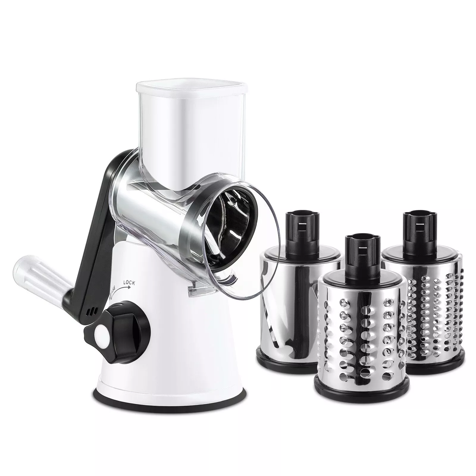 Swayvoo Rotary Cheese Grater, Vegetable Shredder, Manual Durable Slicer ...
