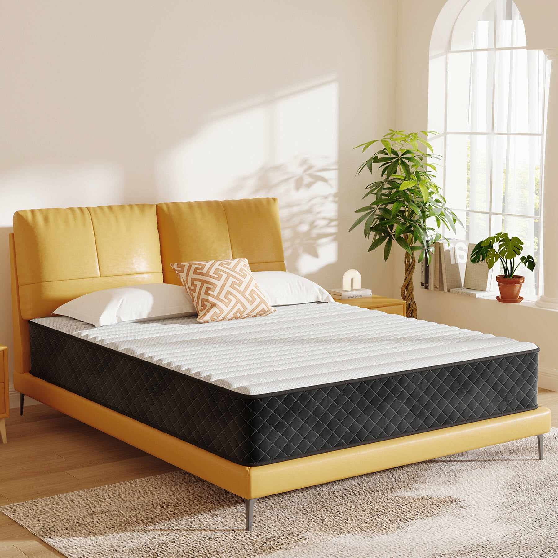 Swbvs 14 Inch Medium Full Mattress Adult Cooling Memory Foam Full Size ...