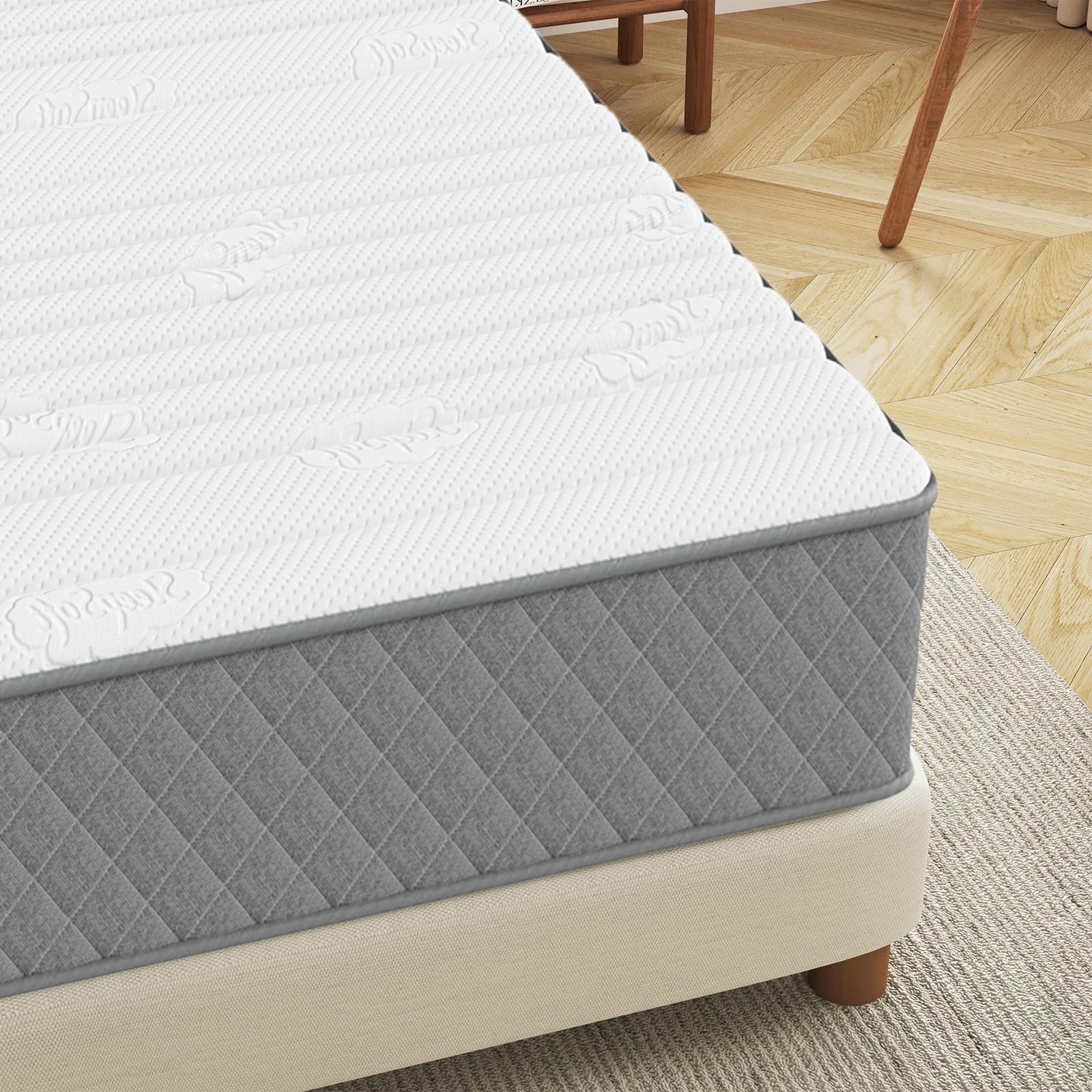 Swbvs 10 inch Queeen Mattresses Hybrid Medium Queeen Size matress in a ...