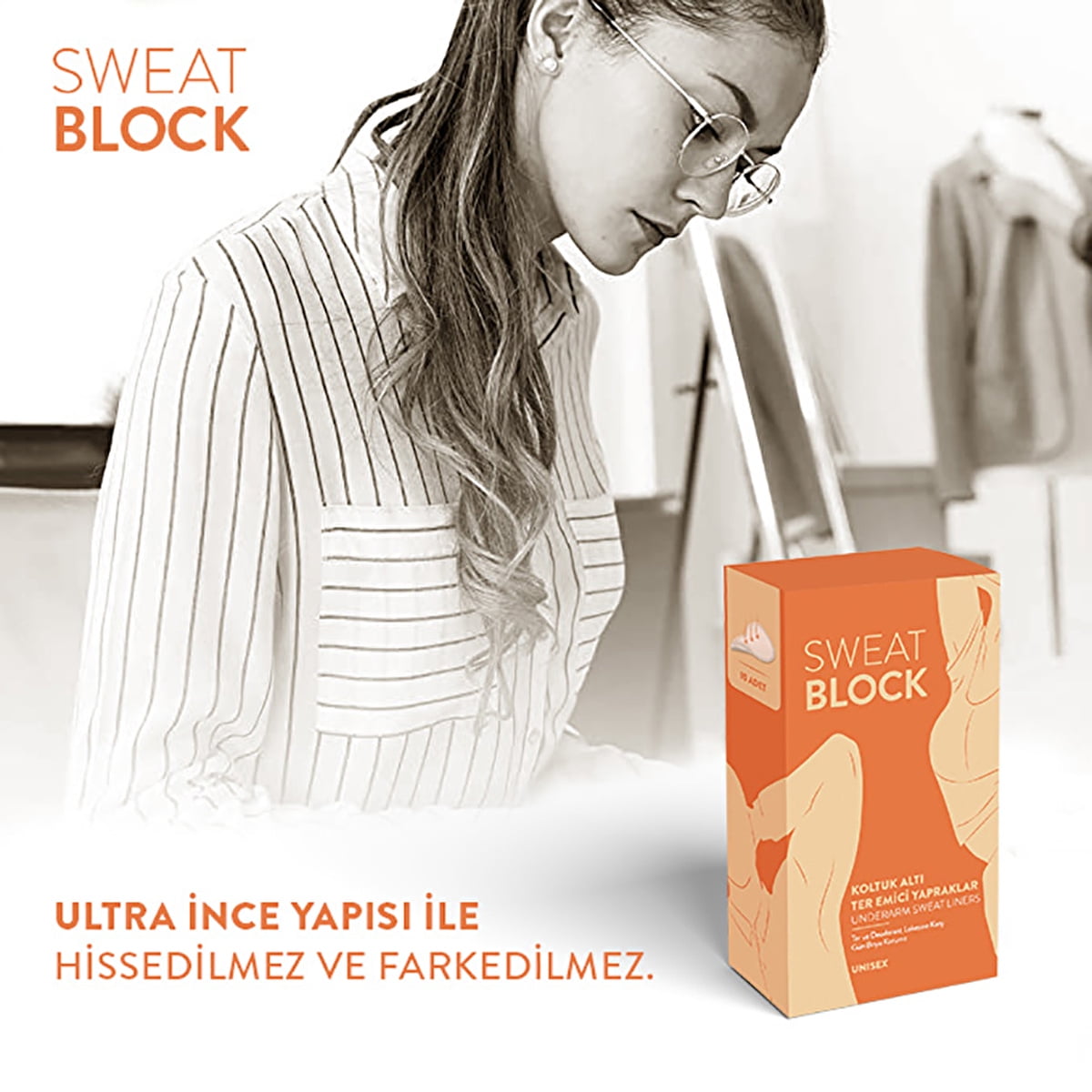 Sweat Block Underarm Sweat Absorbent Pad 10pcs - Walmart.com