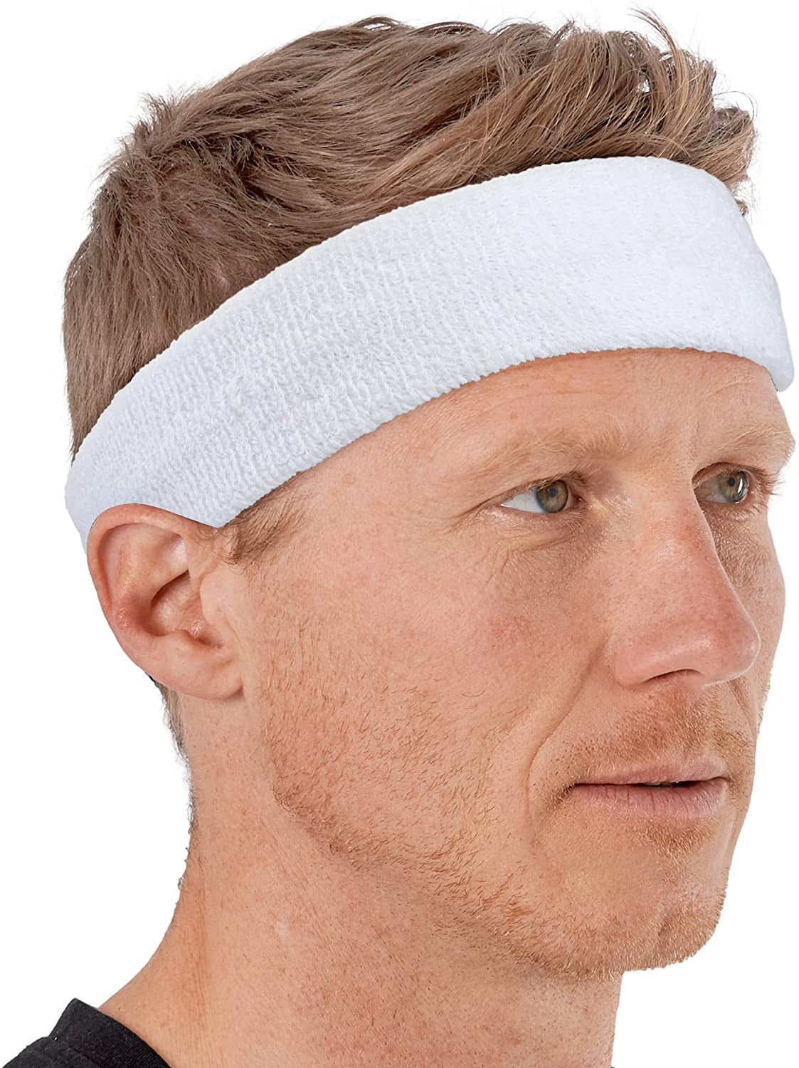 Sweat Headbands - Sweatbands for Men & Women - Terry Cloth Head Sweat ...