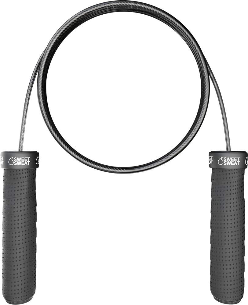 Sweat Performance Jump Rope ~ 10ft Adjustable Length Rope for Fitness ...