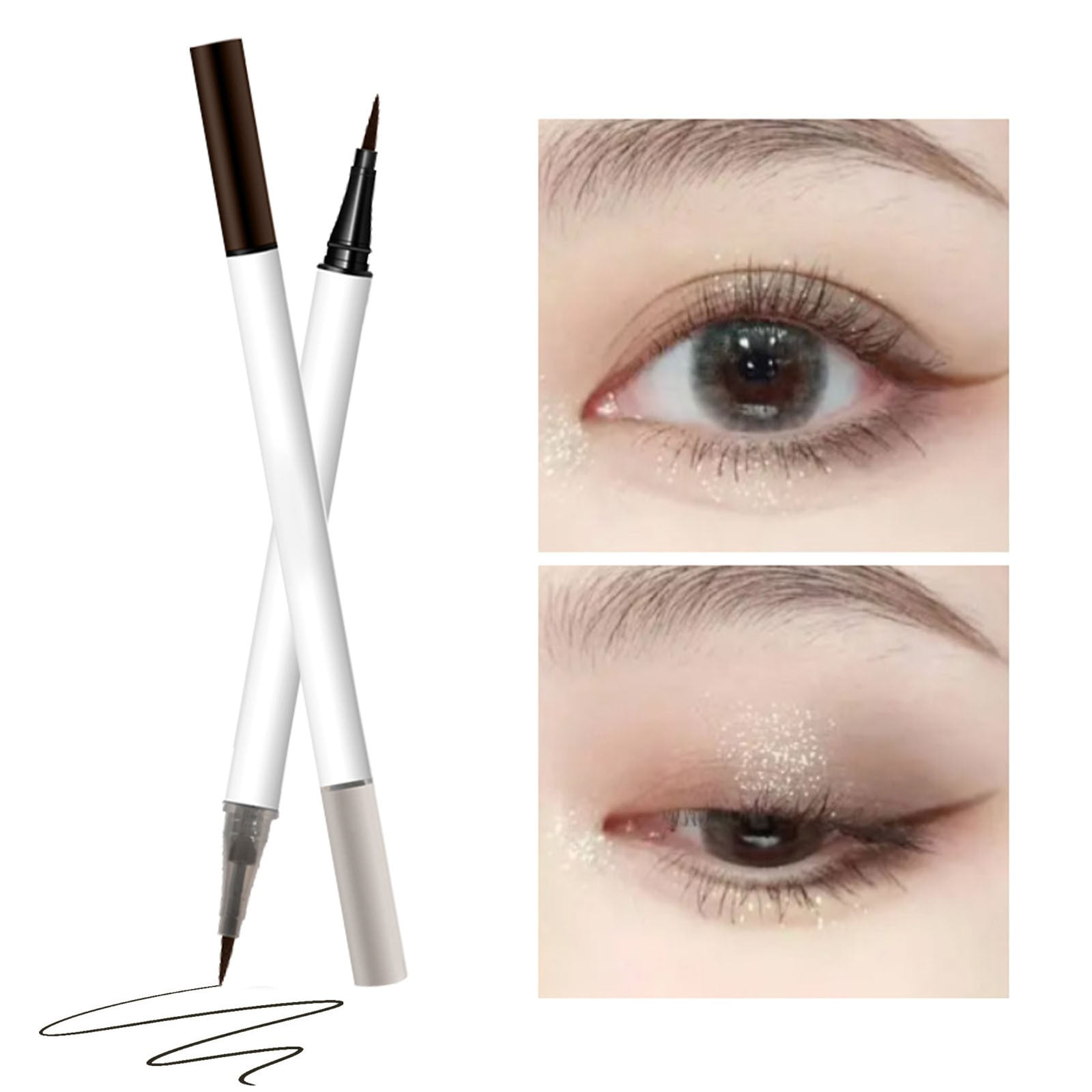 Sweat Retractable Eye Liner Yes Or No Sticks Eyebrow Cover Blow Up Male