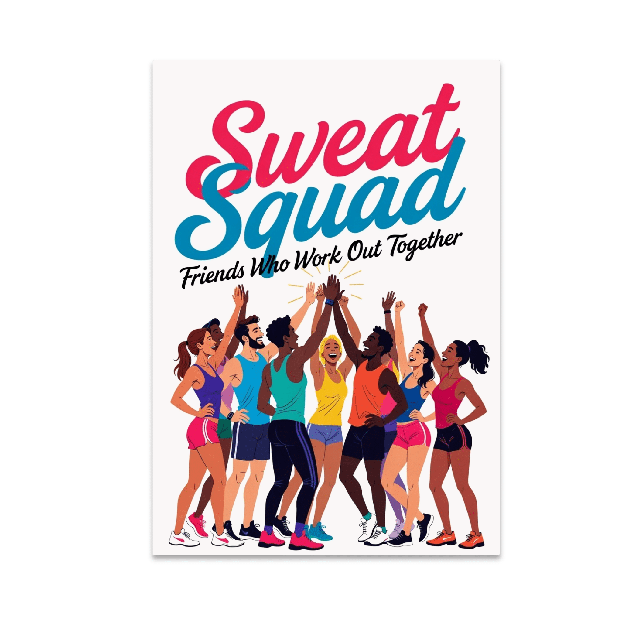 Sweat Squad: Friends Who Work Out Together - Fitness Enthusiast - 13x19 ...