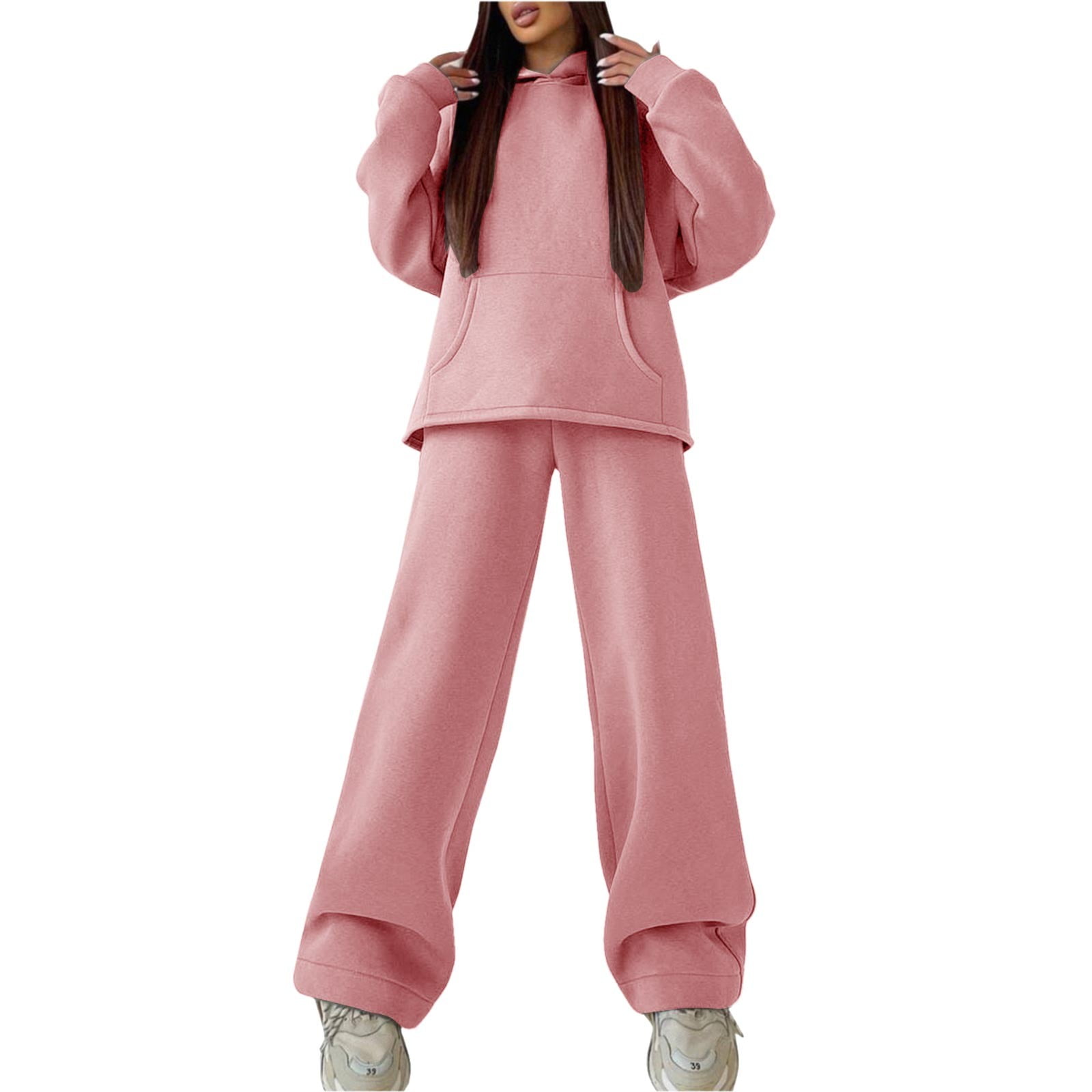 Sweat Suits for Women Clearance Thick and Warm Lounge Sweat Suit for ...