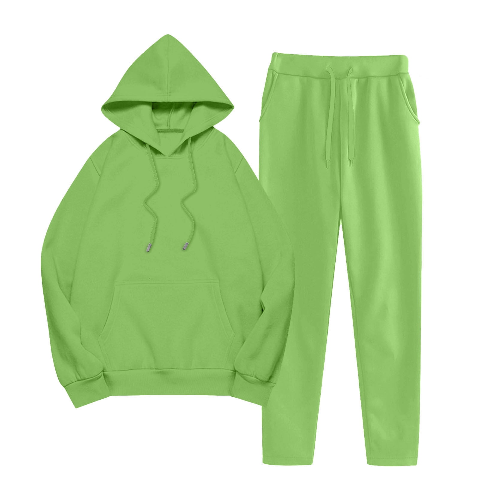 Sweat Suits for Womens 2 Piece Oversized Hoodie Jogger Set Matching Gym ...