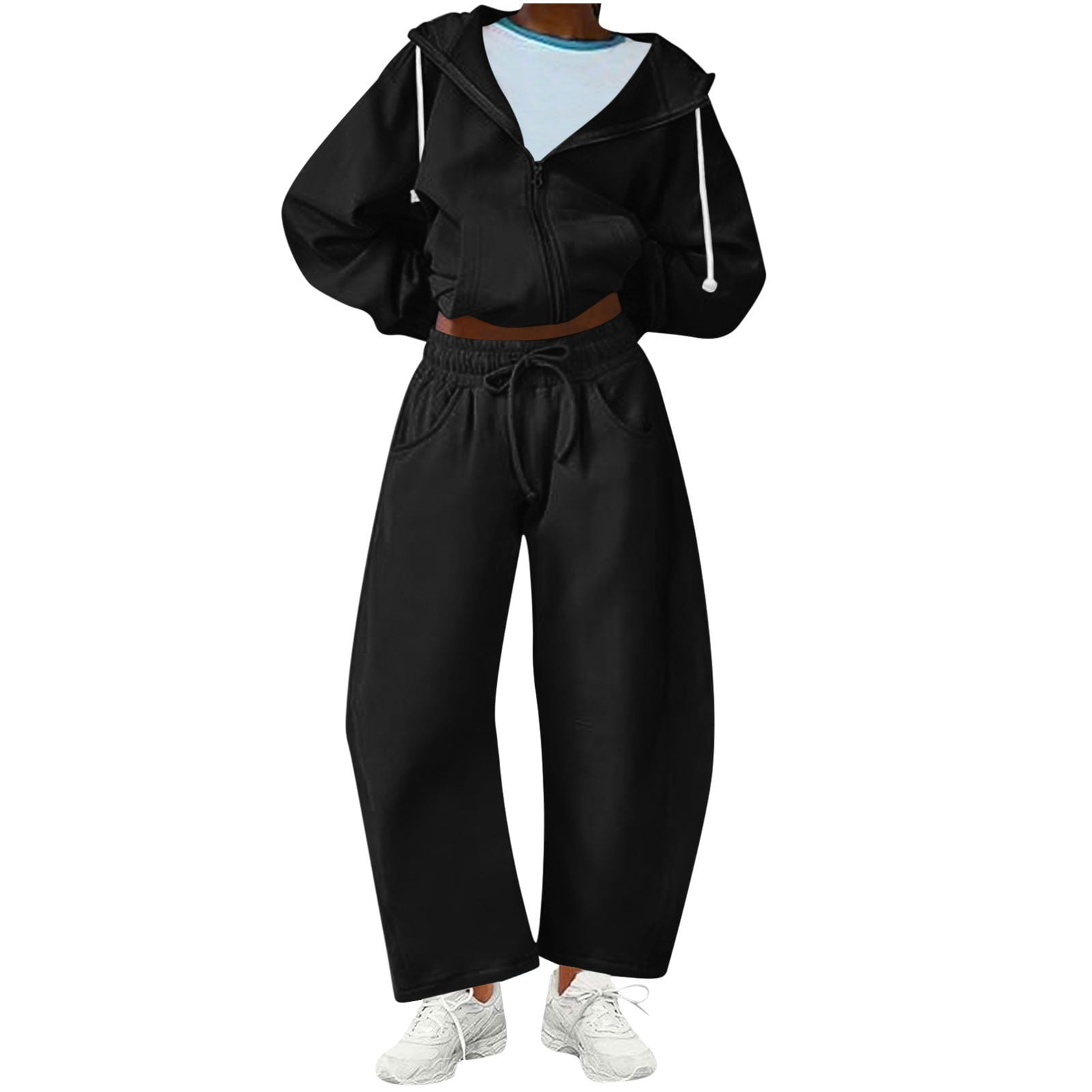 Sweat Suits for Womens 2 Piece Oversized Hoodie and Shorts Set Two ...