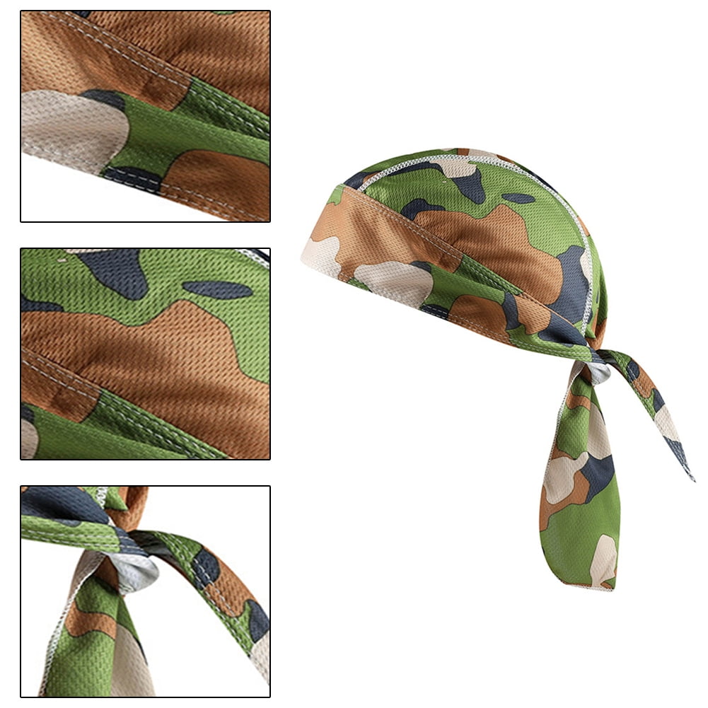 Sweat Wicking Cap Helmet Liner Skull Hat Breathable Cycling Head Wrap ...