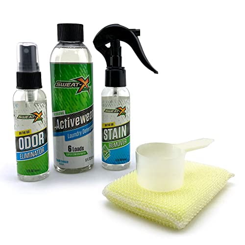 Sweat X Sport Essentials Kit - Trial Size Laundry Detergent, Odor ...
