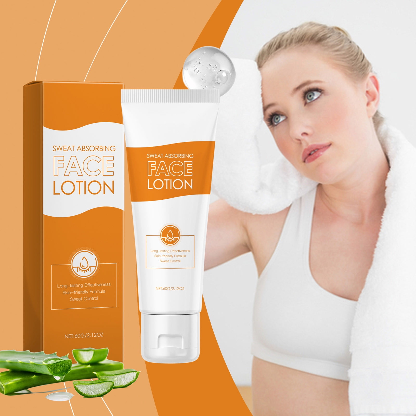 Sweat-absorbing lotion for the face Sweat-reducing facial CREAM Facial ...