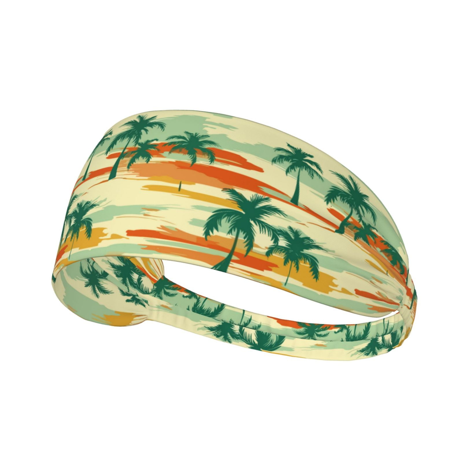 Sweatbands Headbands for Men Women, Palm tree_AM Sports Workout ...