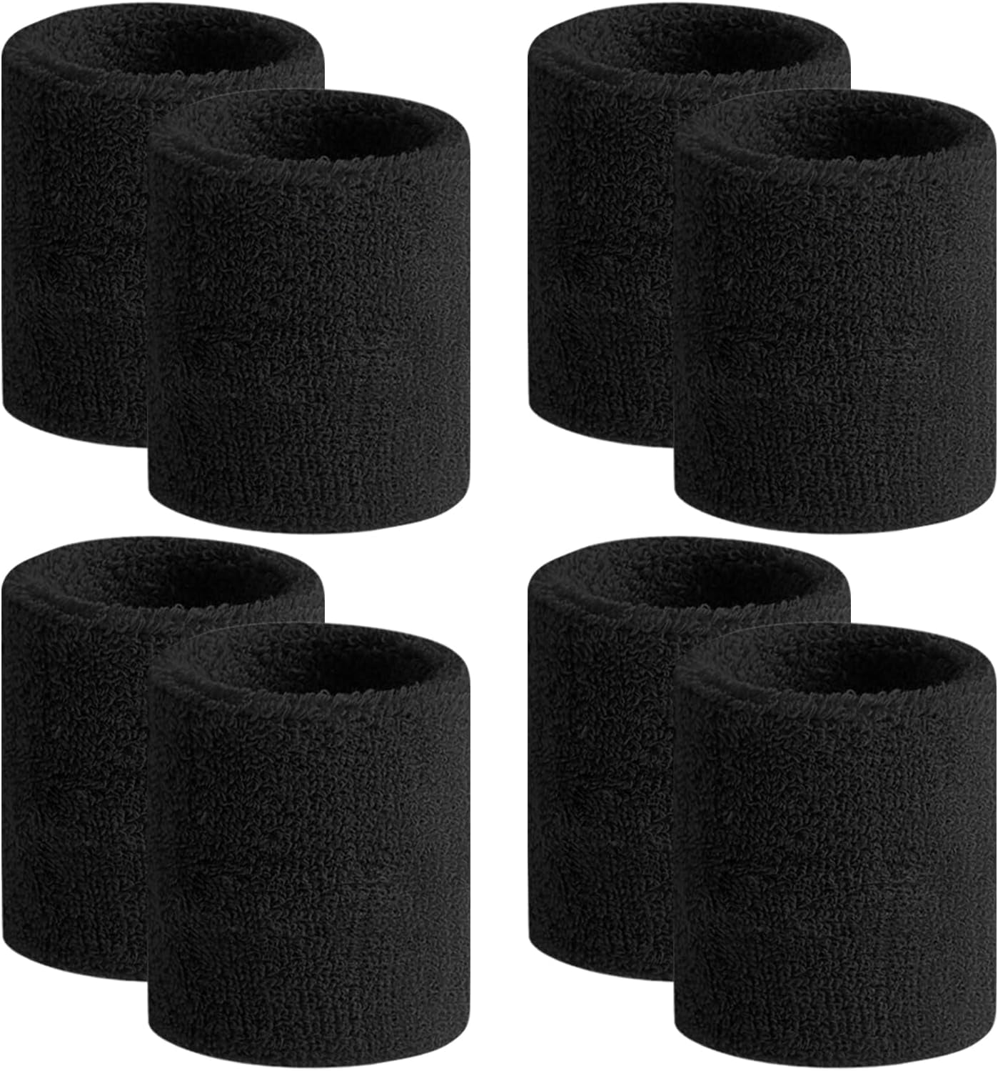 Sweatbands Sports Wristband for Men & Women -4Pair Moisture Wicking ...