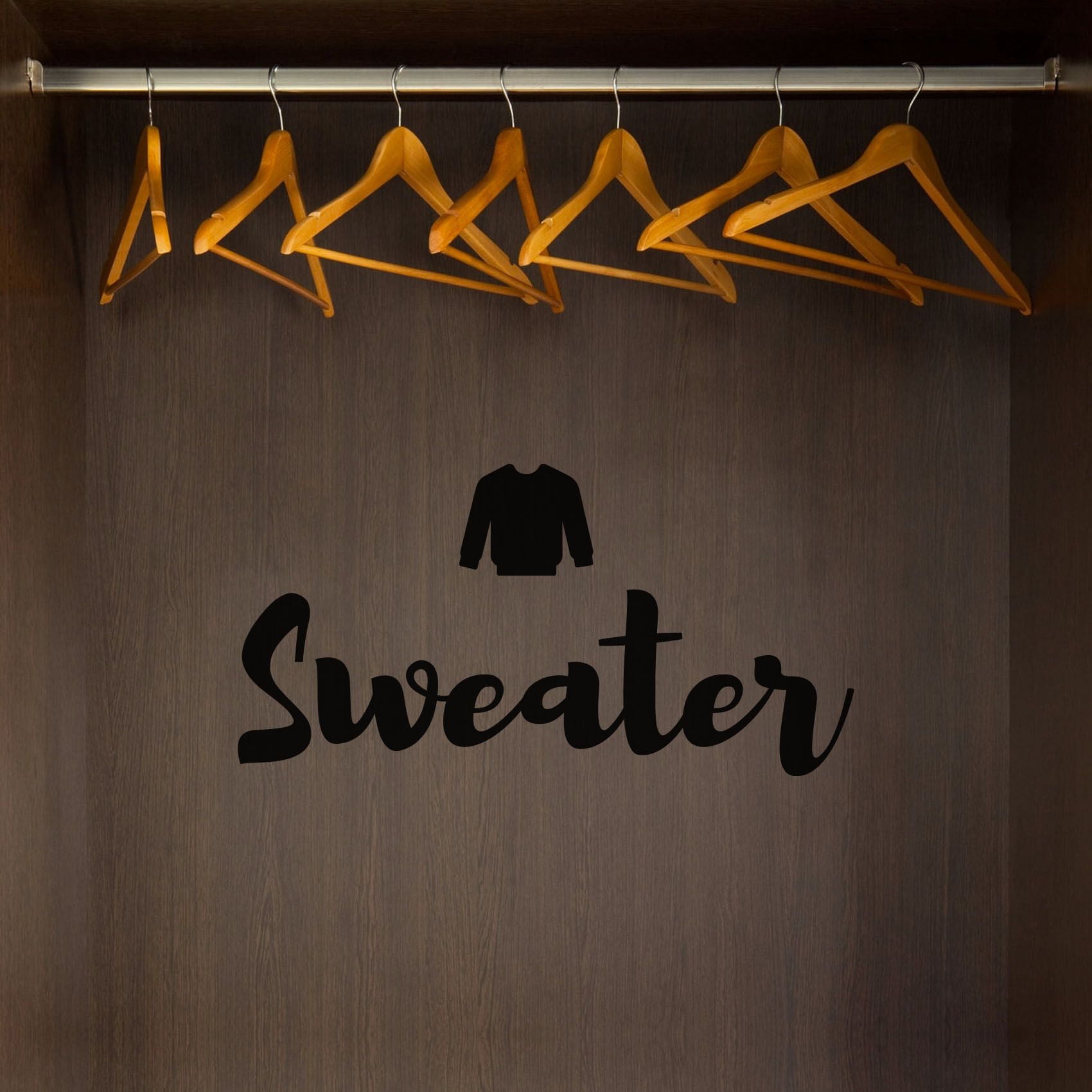 Sweater - Closet Sweater Area Label Signage Shoe Closet Storage ...