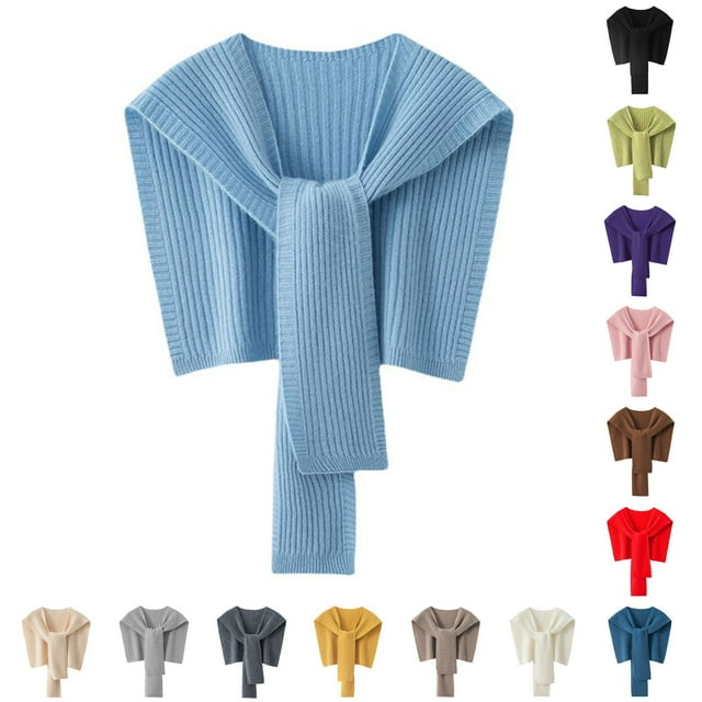 Sweater Shawl Wraps for Women, Soft Warm Knitted Shawls Travel Casual ...
