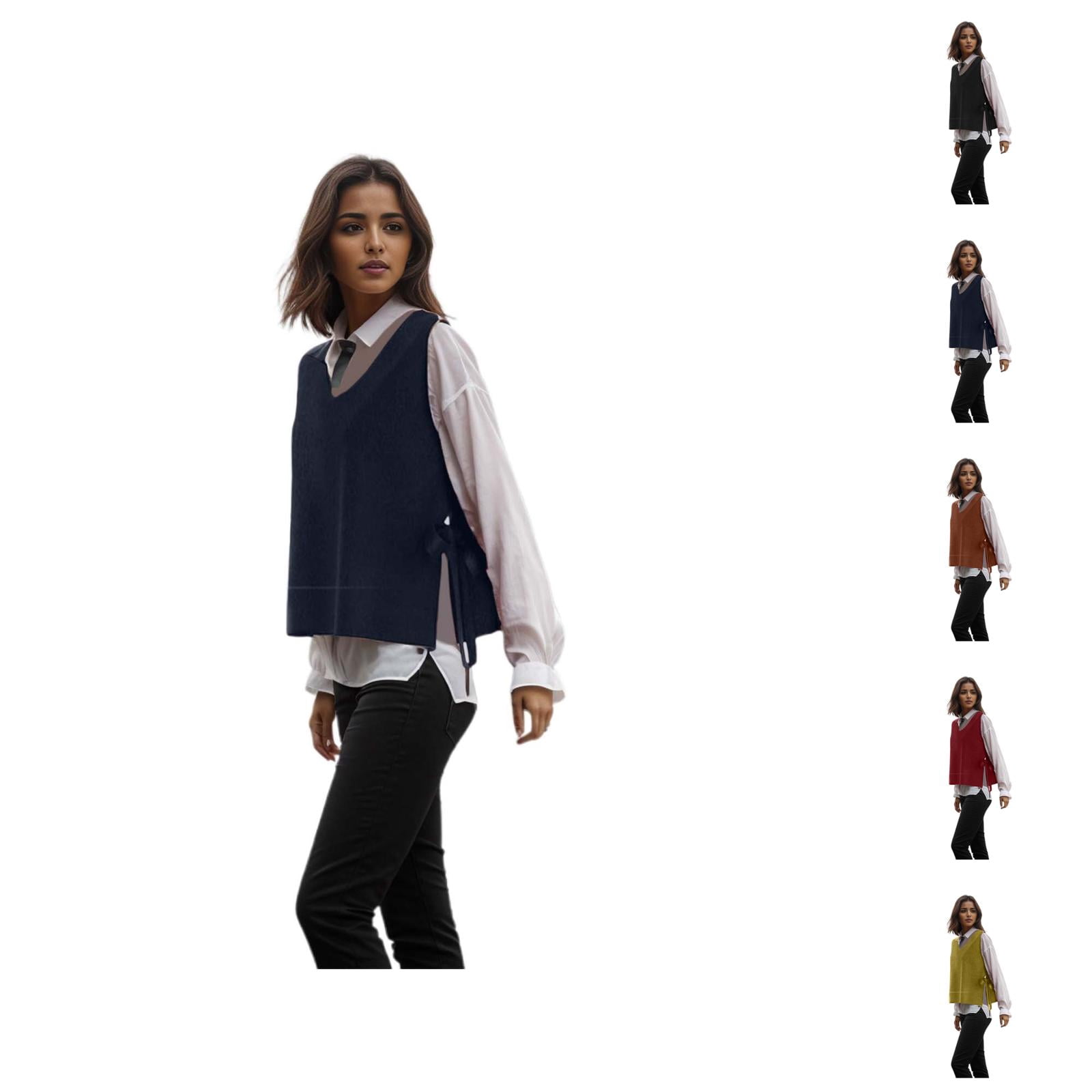 Sweater Vest for Women Business Professional Style Elegant Work Tops ...