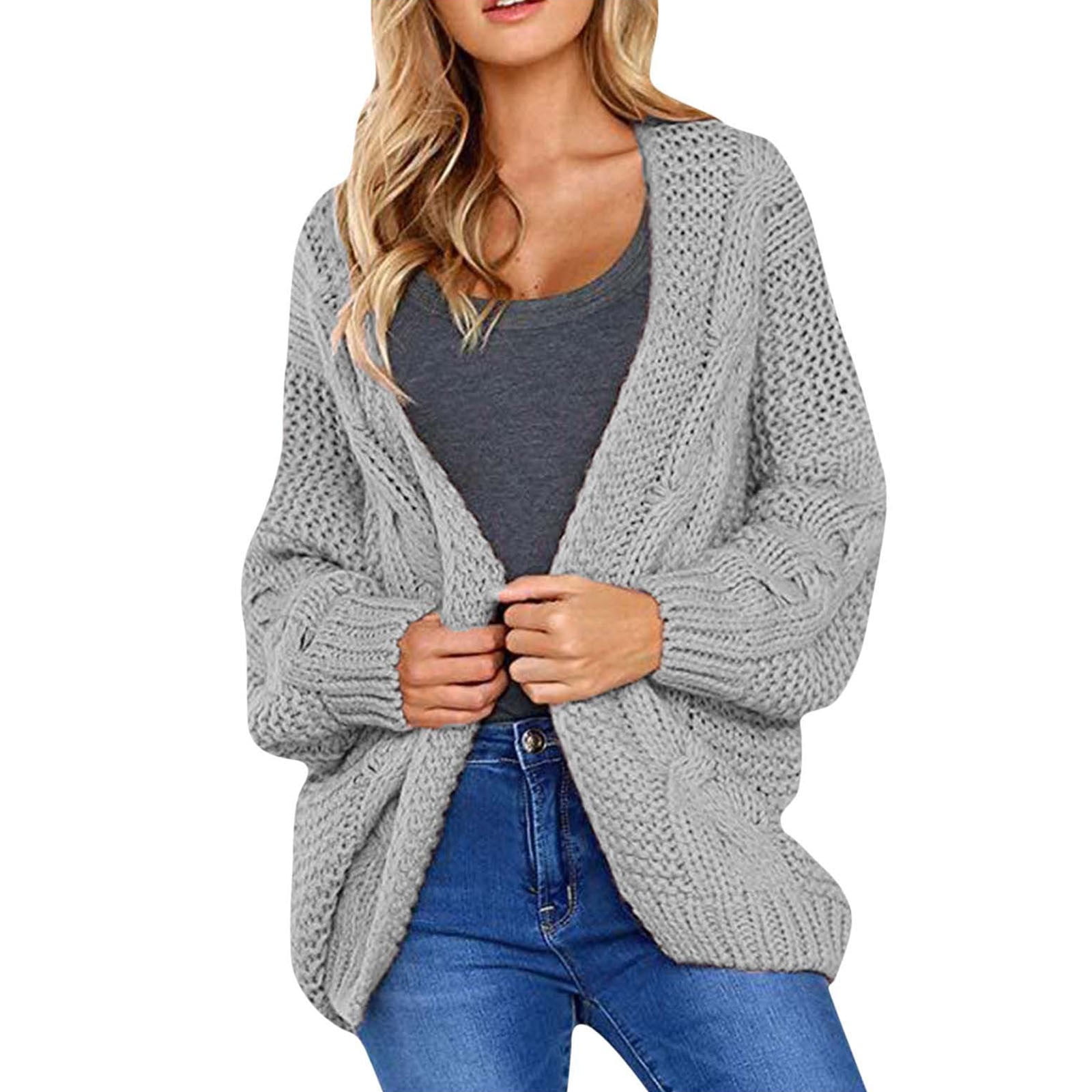 Sweaters for Women Trendy Clearance Clearance Soft Oversized Cardigan ...