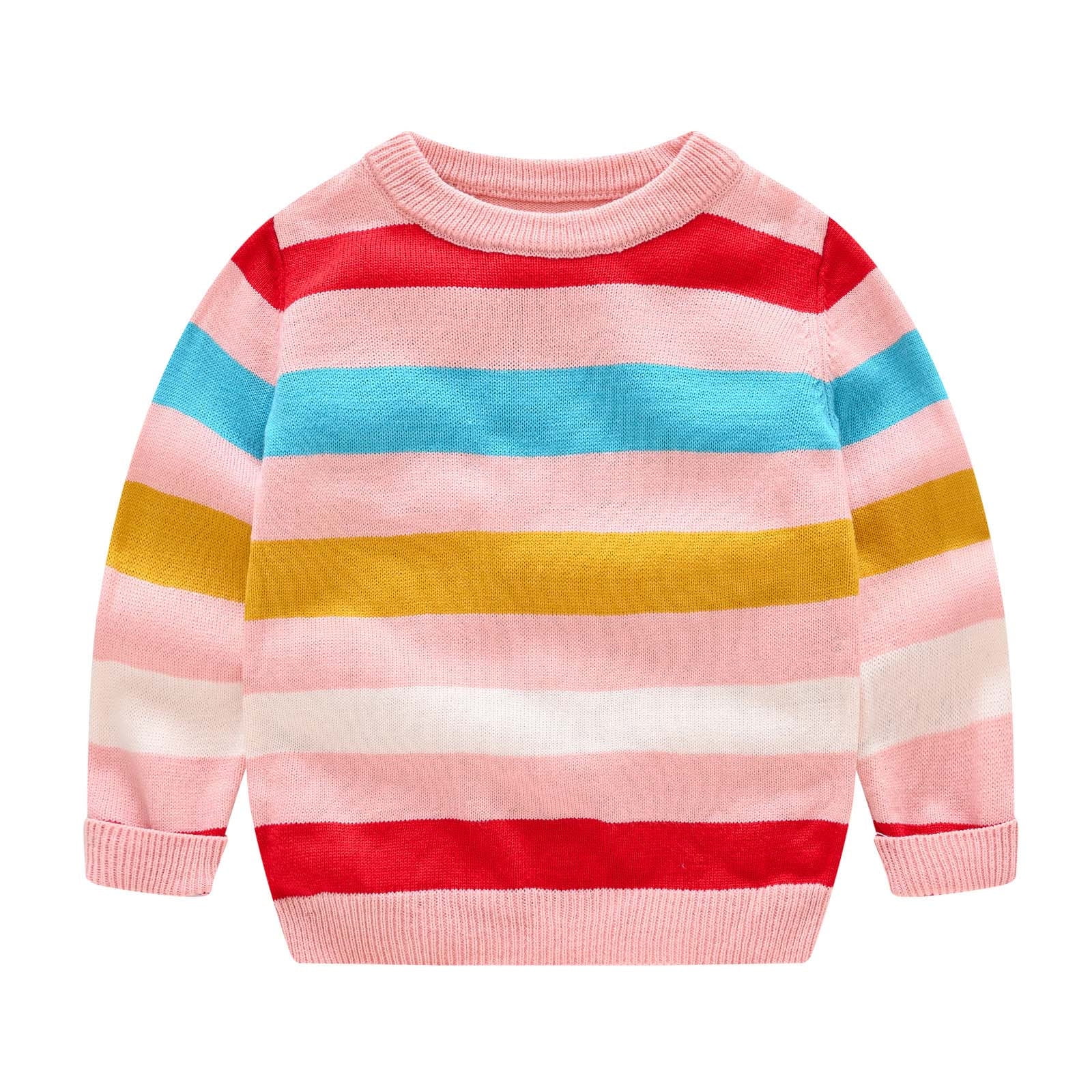 Sweaters for Kids Casual Fall Winter Warm Boys Girls Round Neck ...