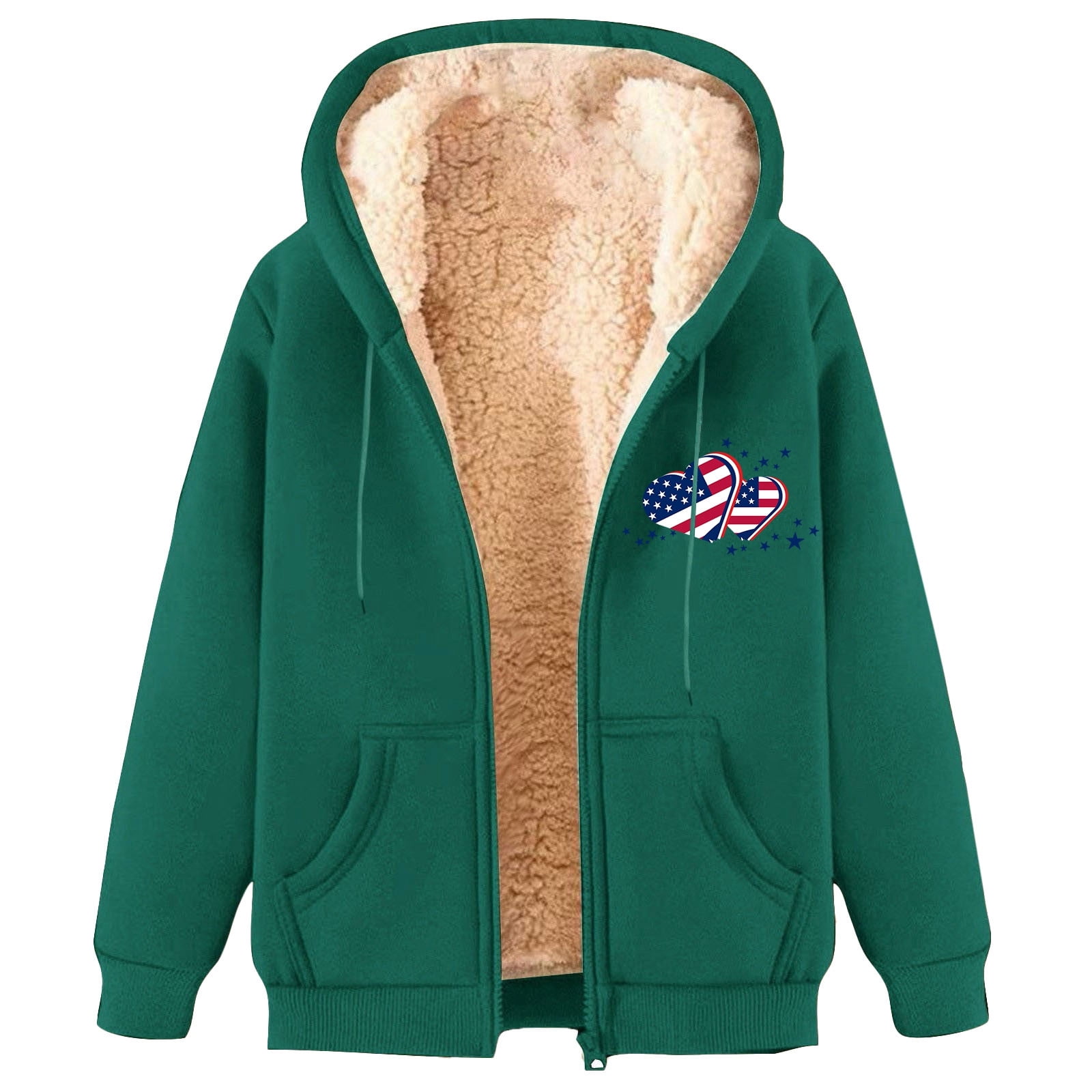 Sweaters for Men Autumn/ winter Lamb Coat Plus Thick Hooded Cardigan ...