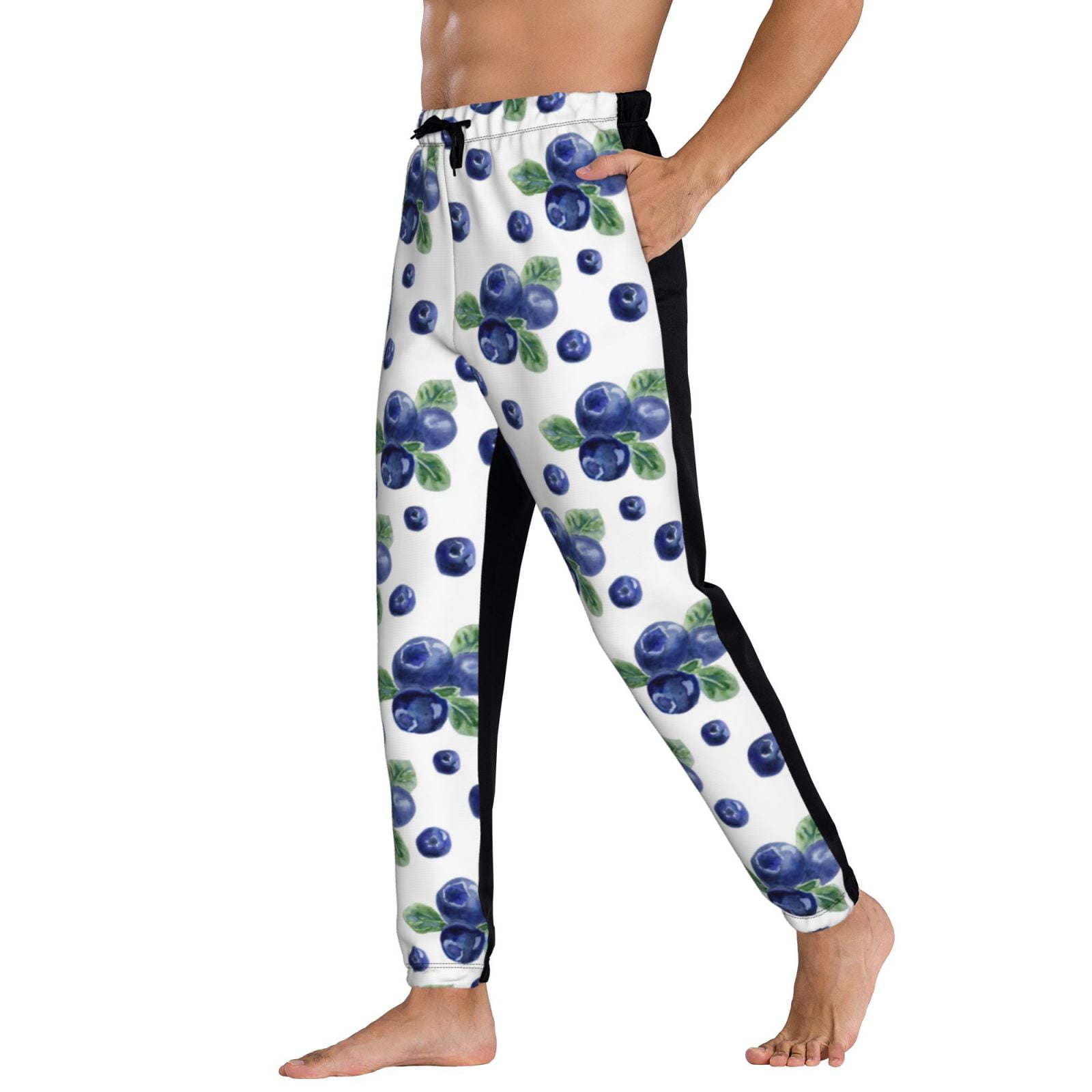 Sweatpants for Men, Blueberry pattern Print Mens Sweatpants with ...