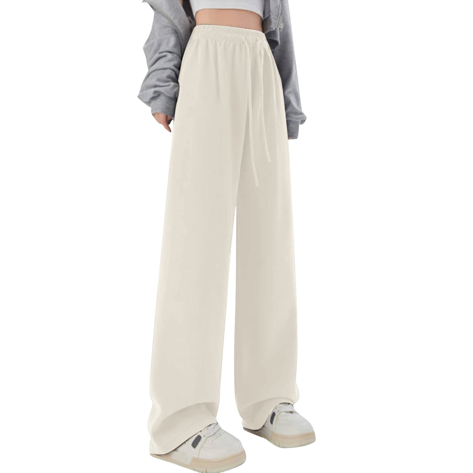 Girls Sweatpants Adjustable Drawstring Casual Pants Girls Solid Pants ...