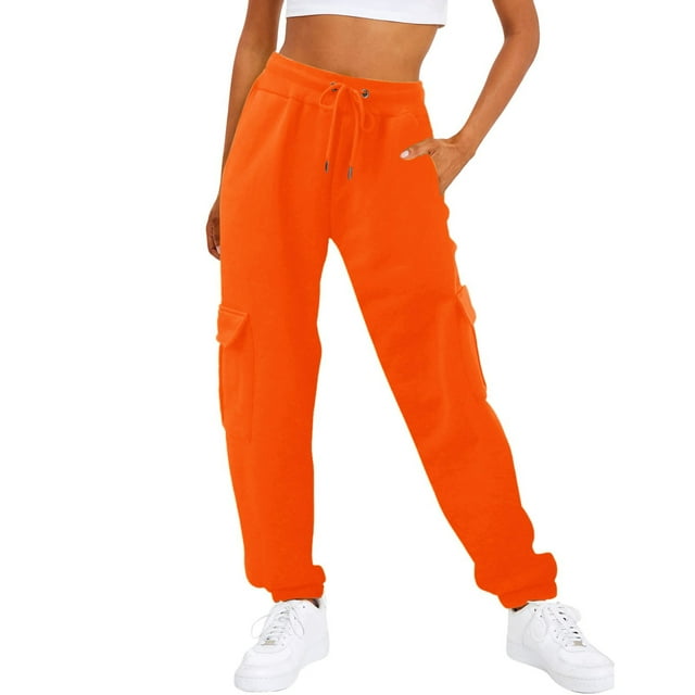 Sweatpants Women Ladies Solid Color Drawstring Elastic Waist Casual