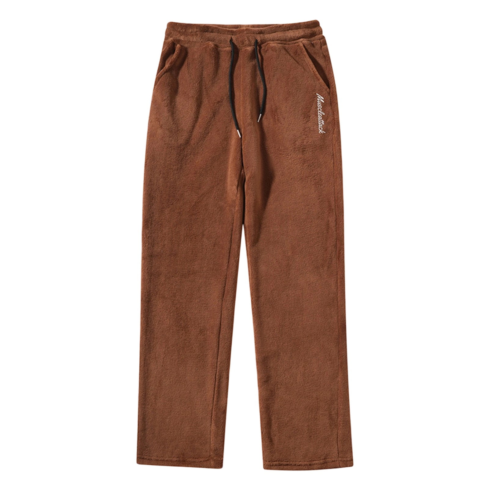 Sweatpants for Men Drawstring Waist Casual Pants Front Pockets Relaxed ...