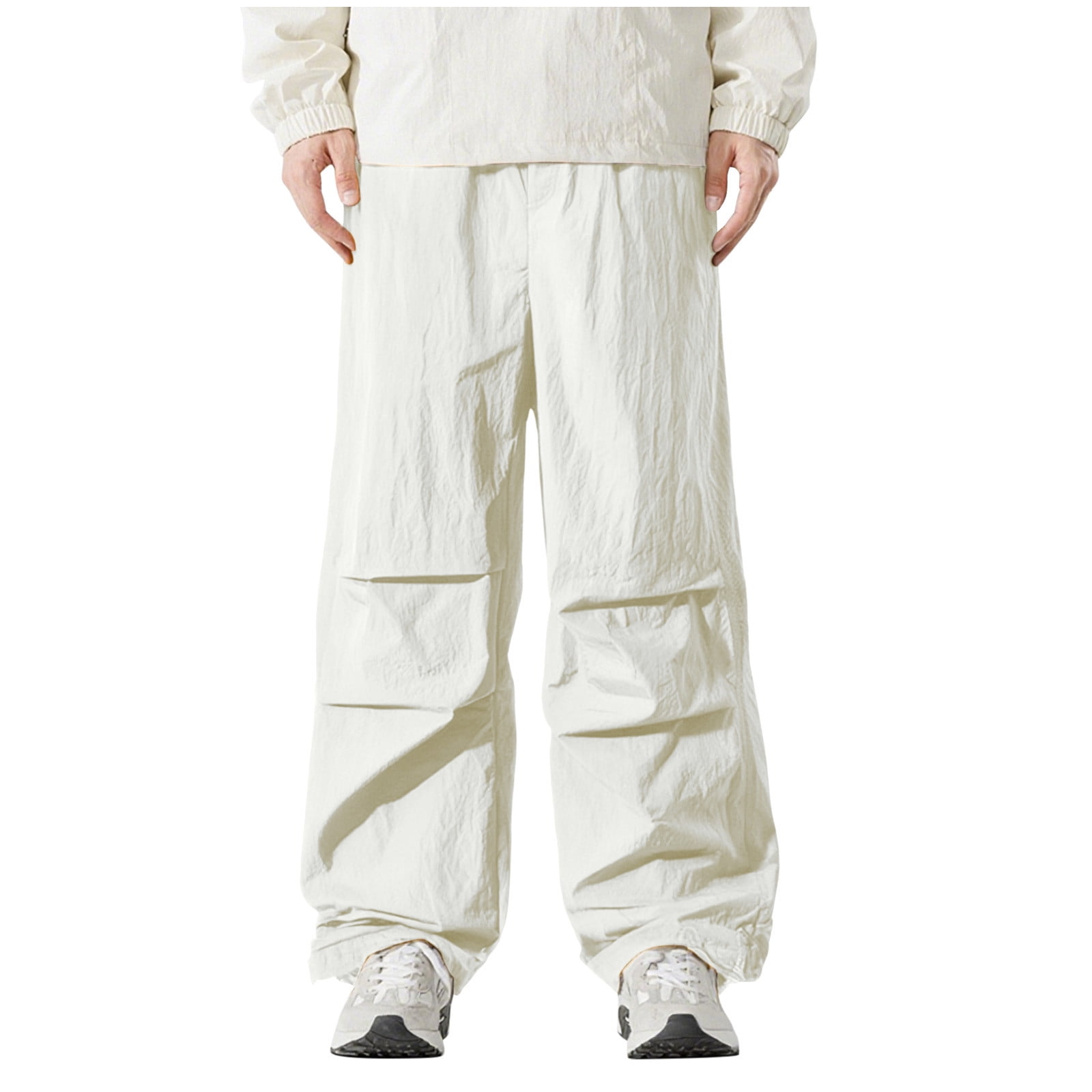 Sweatpants for Men, Men's Baggy Waterproof Cargo Pants - Elastic Waist ...