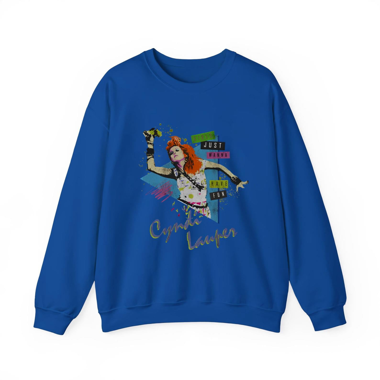 Sweatshirt, Vintage Cyndi Lauper T-Shirt, Girls Just Wanna Have Fun ...