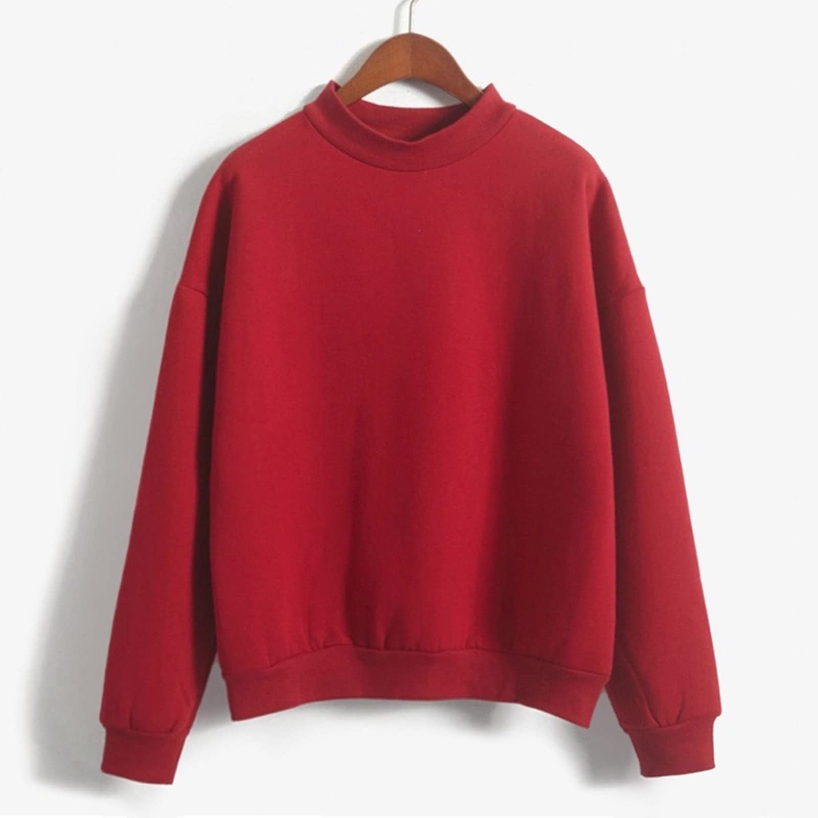 Sweatshirt for Women Women's Long Sleeve Sweatshirt Casual Crewneck ...