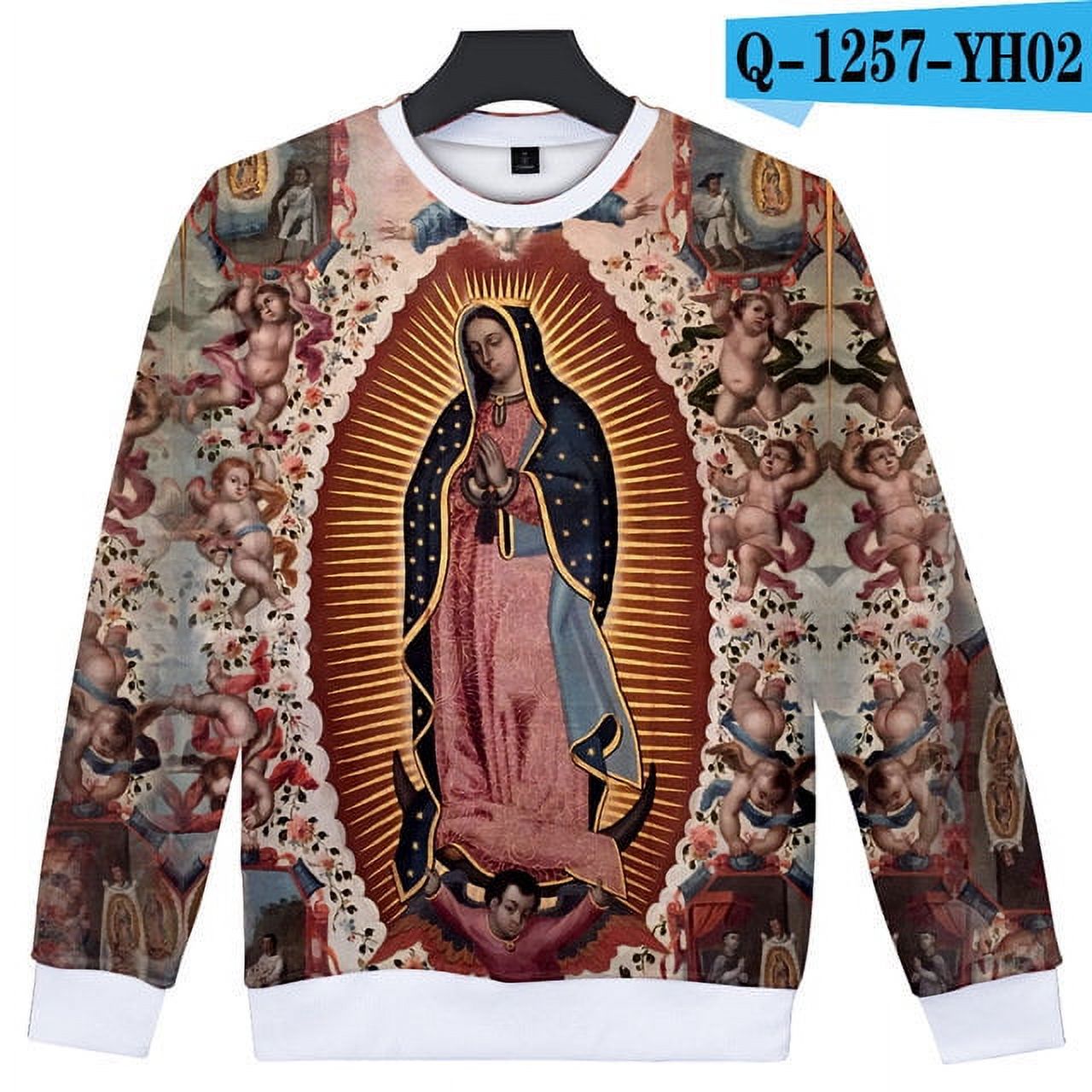 Sweatshirts Our Lady Of Guadalupe Virgin Mary Catholic Mexico Print ...